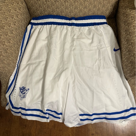 Nike | Shorts | Nike Mens Byu White And Blue Basketball Shorts | Poshmark